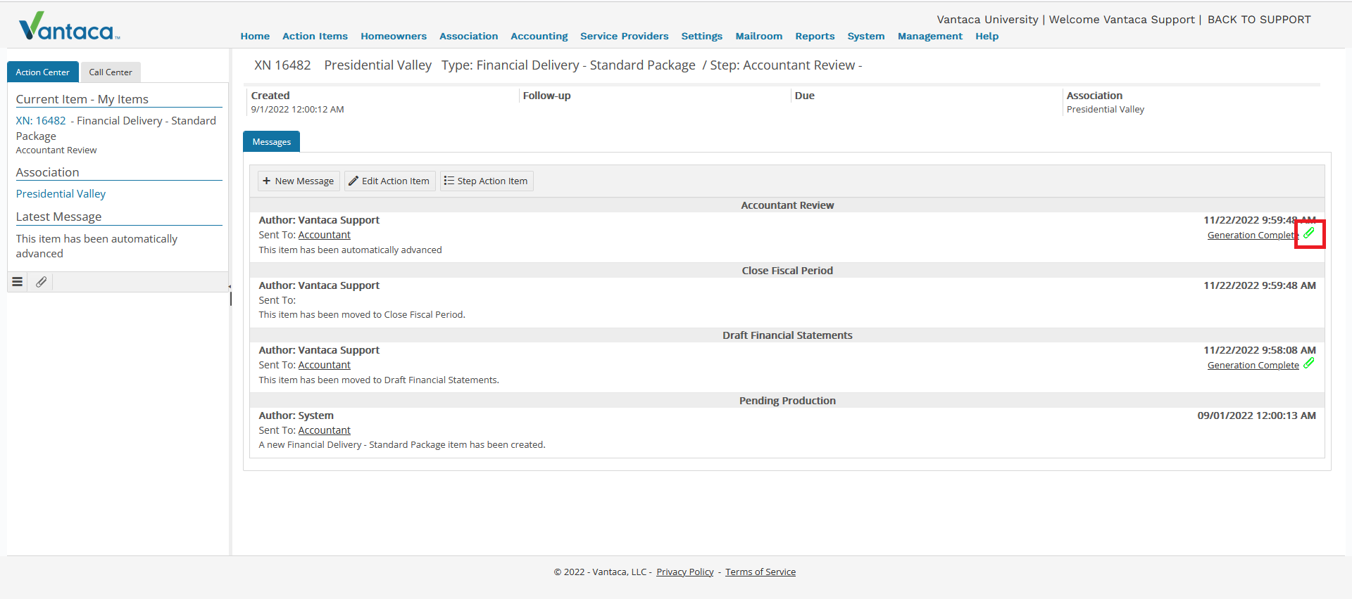 How To Create & Edit Your Financial Package – Vantaca Library