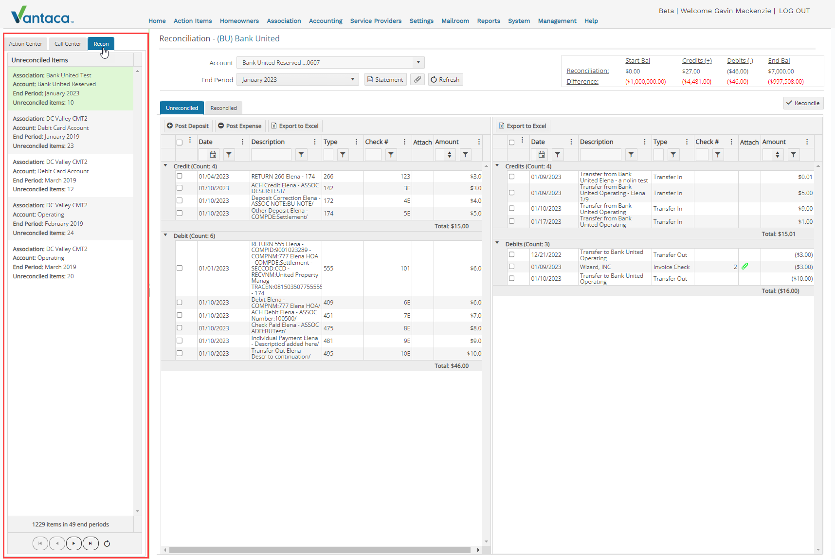 Overview of the Vantaca Dashboard – Vantaca Library