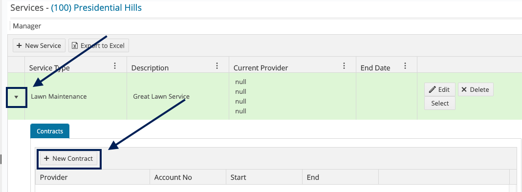Association Service Contracts – Vantaca Library