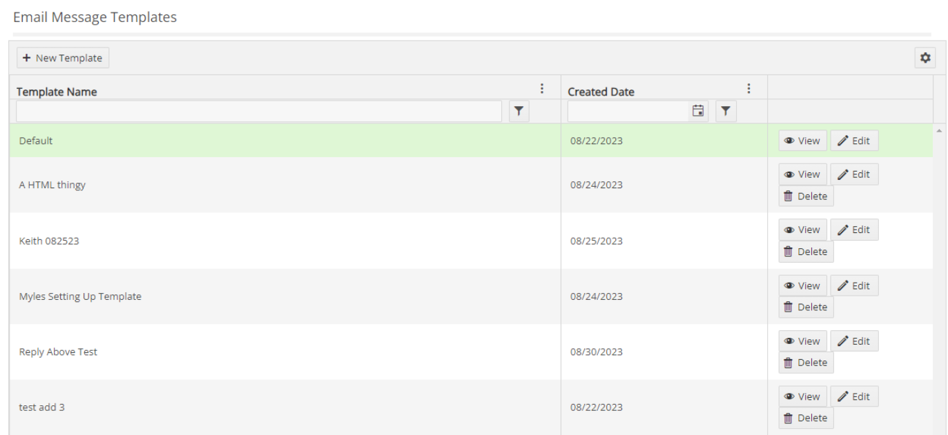 Email Message Templates – Vantaca Library