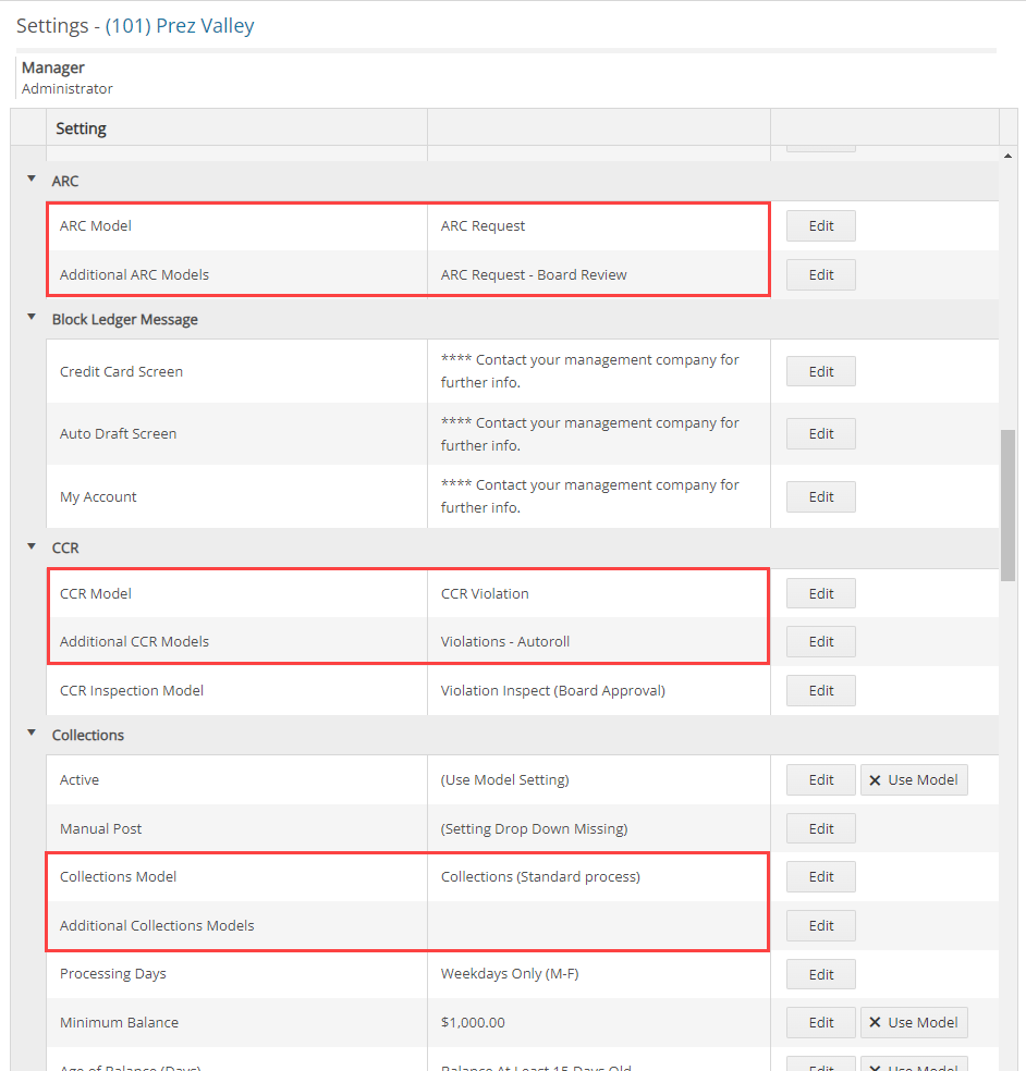 Preferred Action Types – Vantaca Library