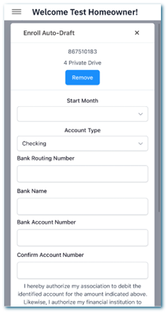 Payments on Home Mobile – Vantaca Library