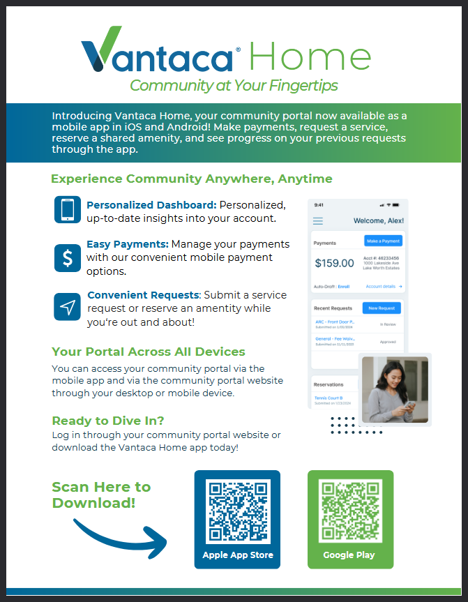 Homeowner-Facing Documentation – Vantaca Library
