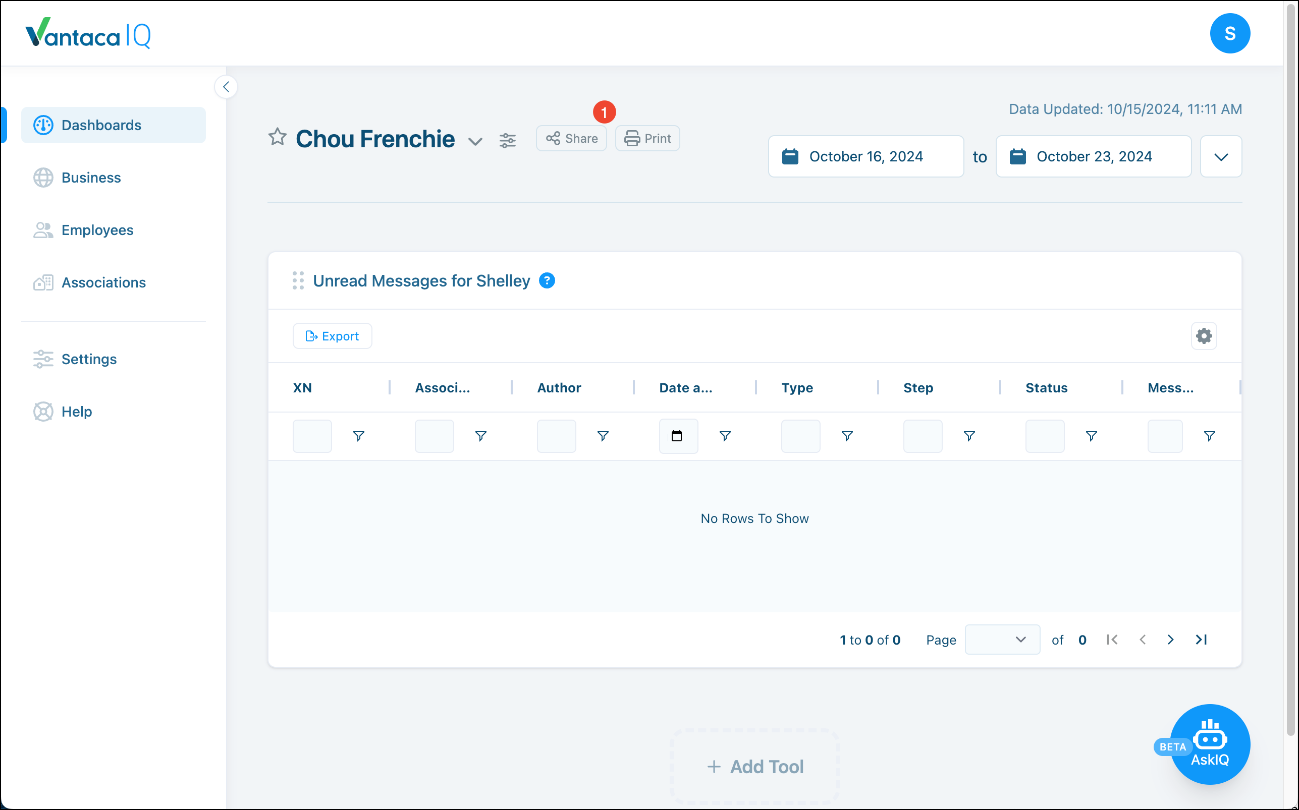 Vantaca IQ - Dashboards – Vantaca Library