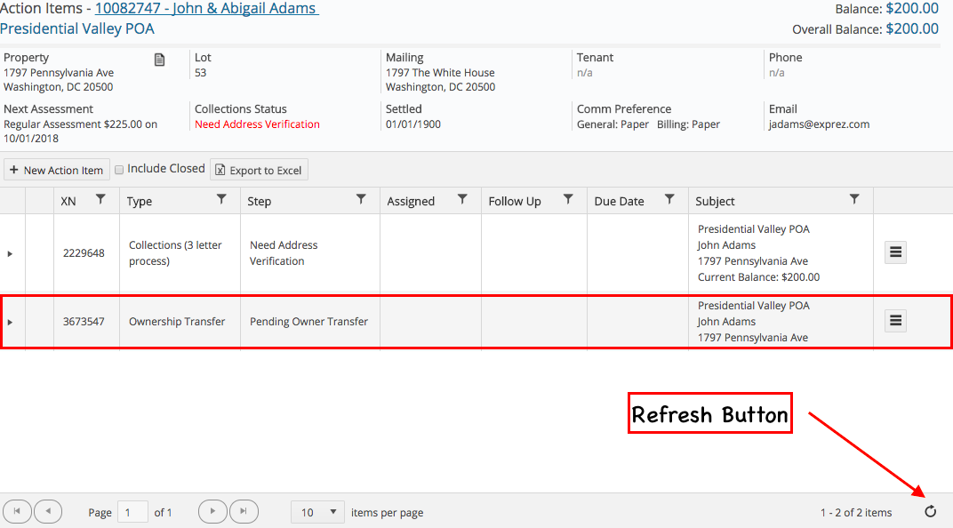 How to Process an Ownership Transfer – Vantaca Library