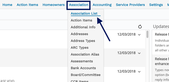 How to Create Bulk Action Items from the Homeowner or Association Lists – Vantaca Library