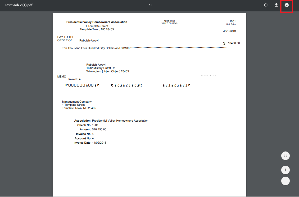 Check Queue – Vantaca Library
