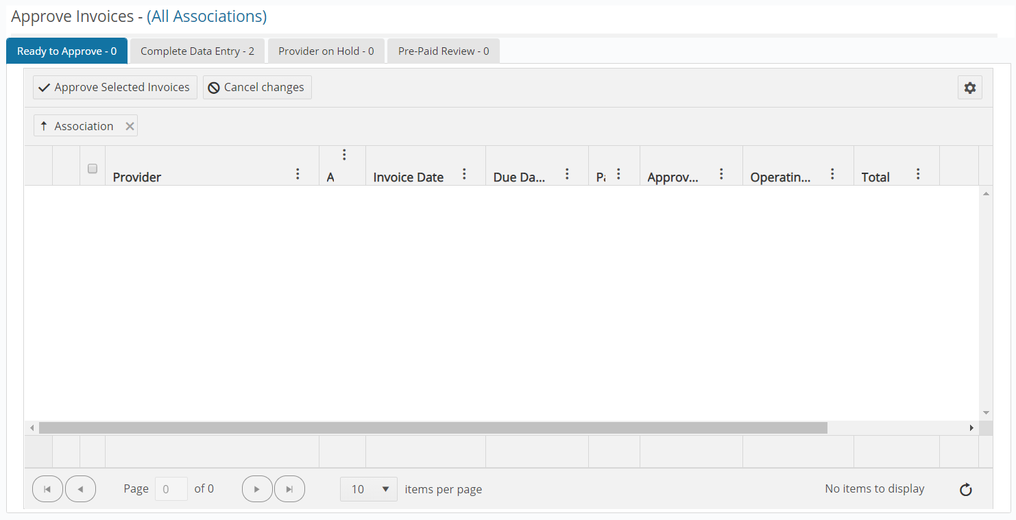 Invoice Overview – Vantaca Library