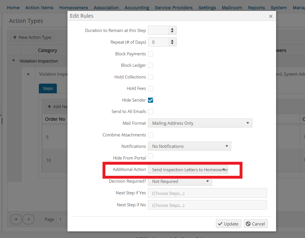Why are Inspection Letters Not Sending to Print Queue? – Vantaca Library