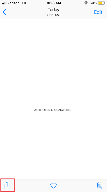 One and Two Check Signature Instructions for iPhone – Vantaca Library