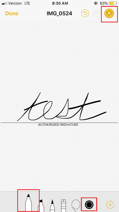 One and Two Check Signature Instructions for iPhone – Vantaca Library