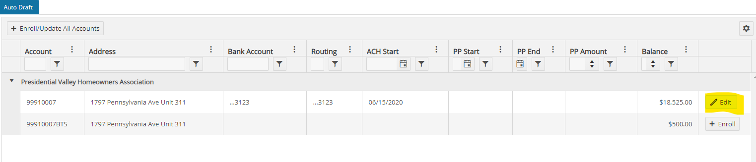 Owner ACH Payment Plans – Vantaca Library