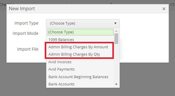 Admin Billing External Imports – Vantaca Library