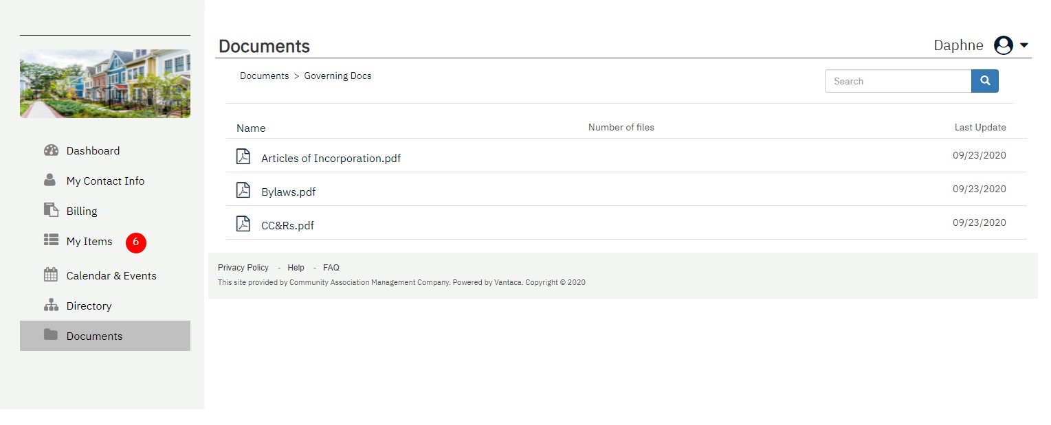 Vantaca Home Portal – Vantaca Library