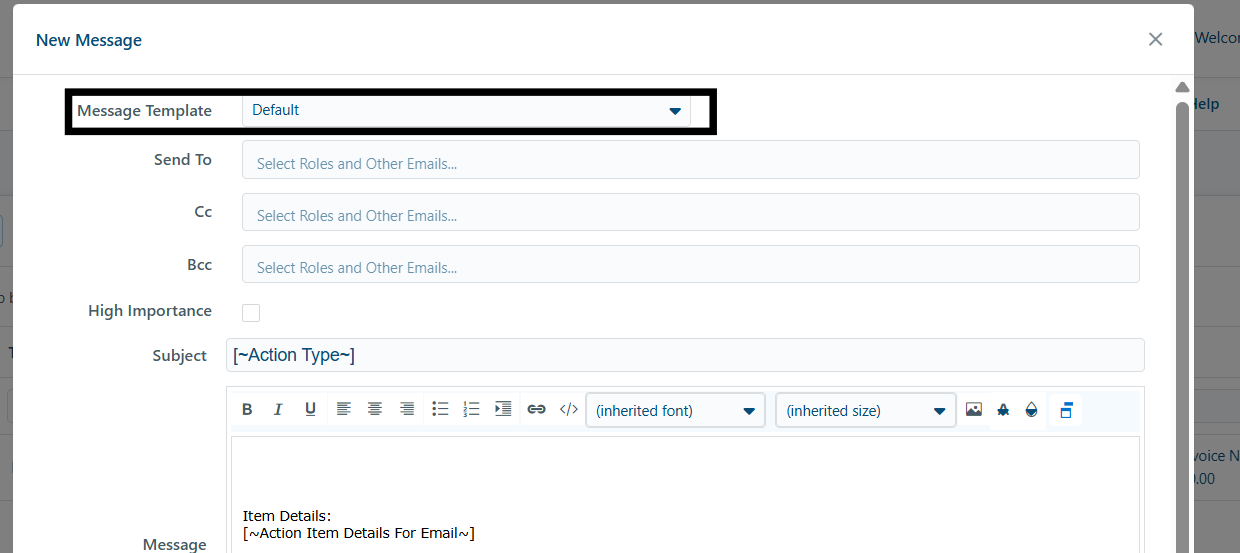 Email Message Templates – Vantaca Library