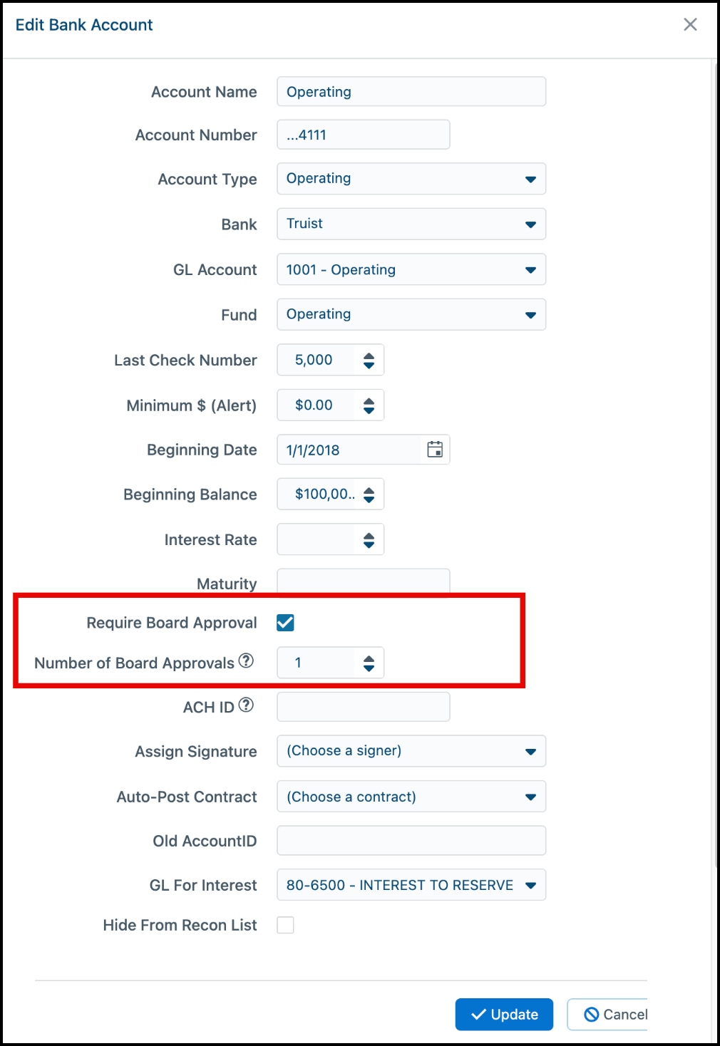 Setting up Board Approval of Invoices – Vantaca Library