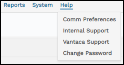 Help: Internal Support and Vantaca Support – Vantaca Library