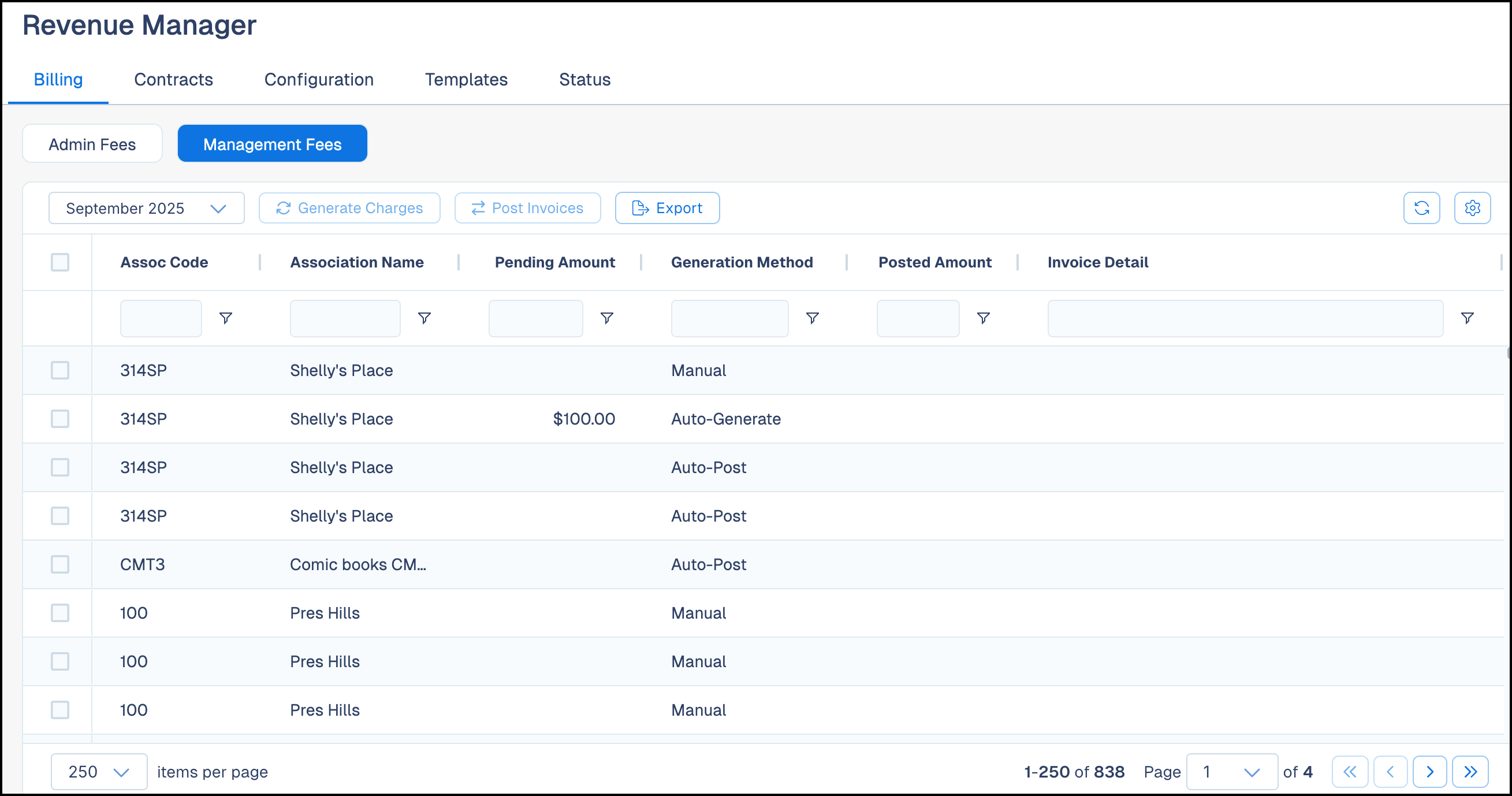 Revenue Manager: Billing – Vantaca Library