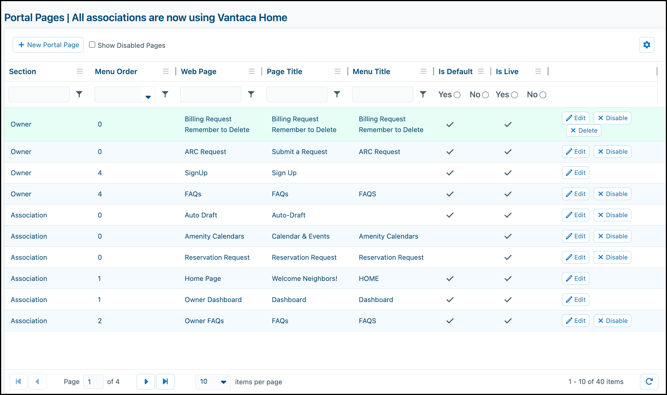How to Configure and Manage the Home Portal – Vantaca Library