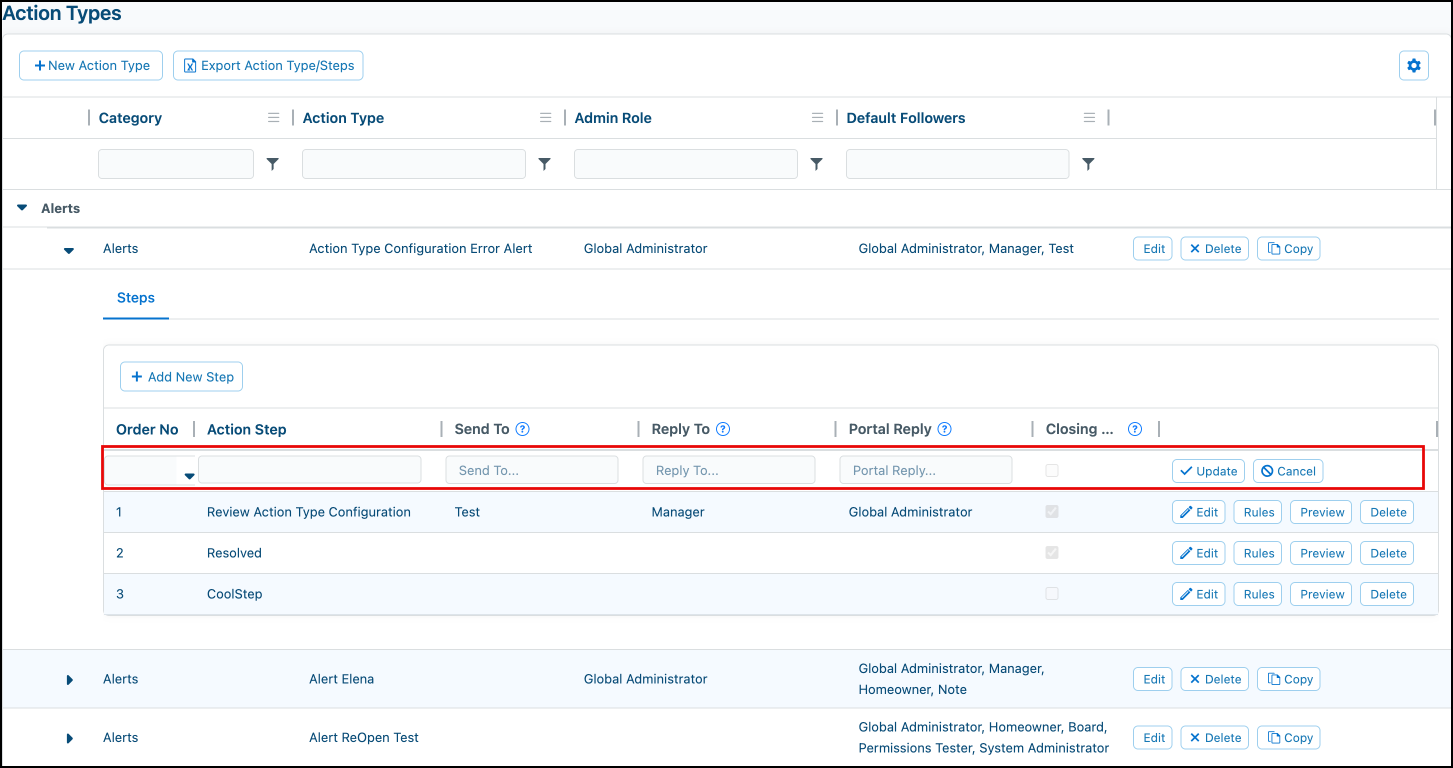 Action Item Configuration: Overview – Vantaca Library