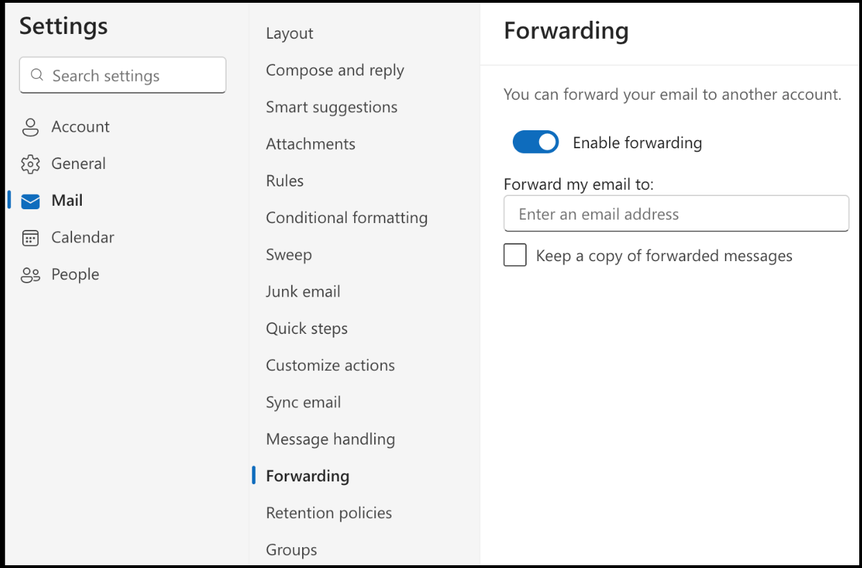 Set Up Email Forwarding – Vantaca Library