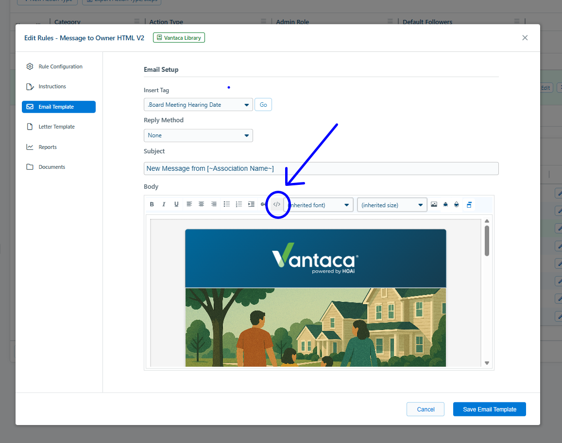HTML Email Templates – Vantaca Library