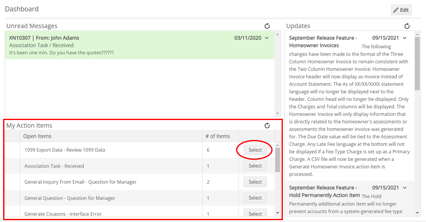 Overview of the Vantaca Dashboard – Vantaca Library
