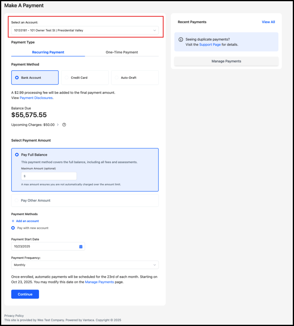 Set Up Recurring Credit Card, Bank Account, or Auto-Draft Payments ...