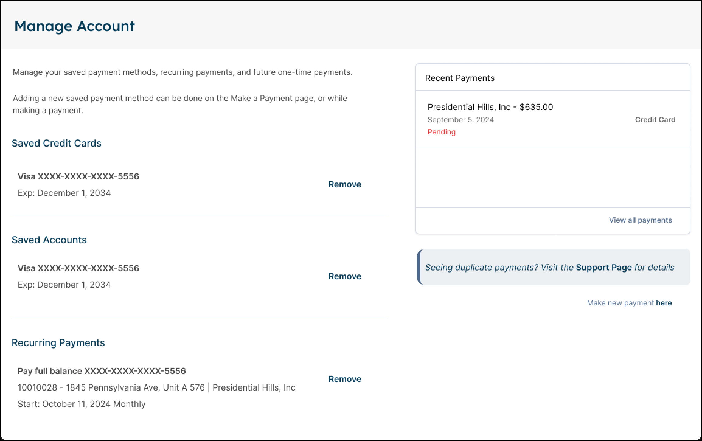 Pay Full Balance or Maximum Amount – Vantaca Library