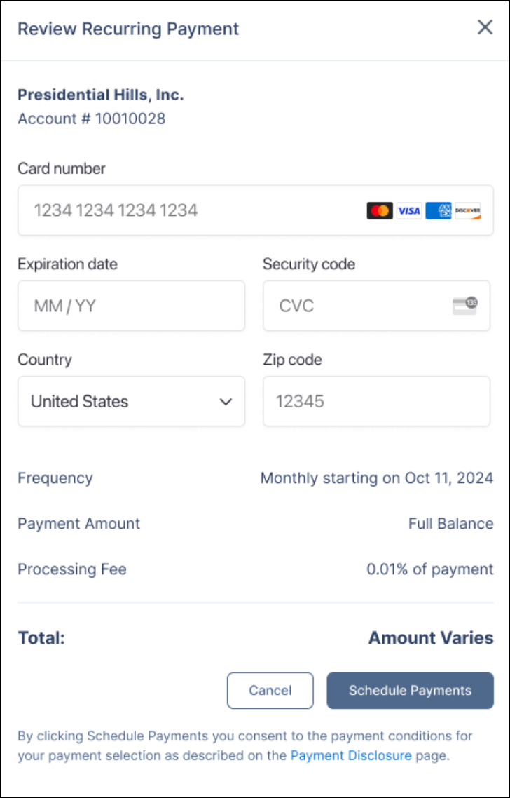 Pay Full Balance or Maximum Amount – Vantaca Library