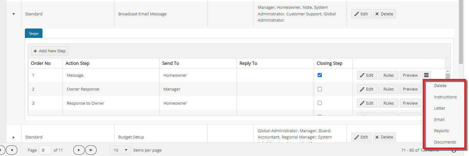 Documents on Action Items – Vantaca Library