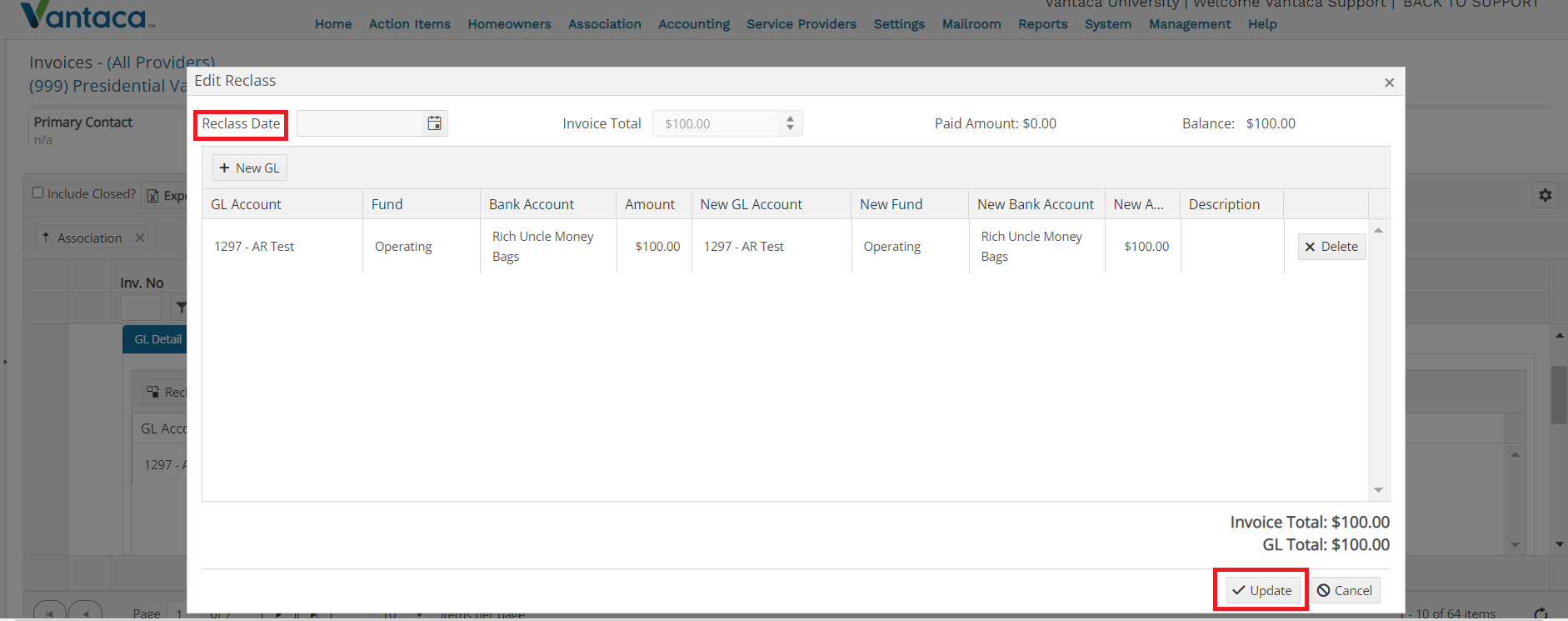 Viewing Invoices - Using the Service Providers Invoices Page – Vantaca Library